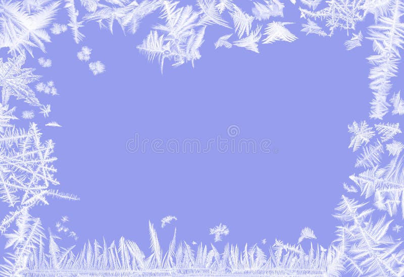 Frosty border stock illustration. Illustration of snowflakes - 10698780