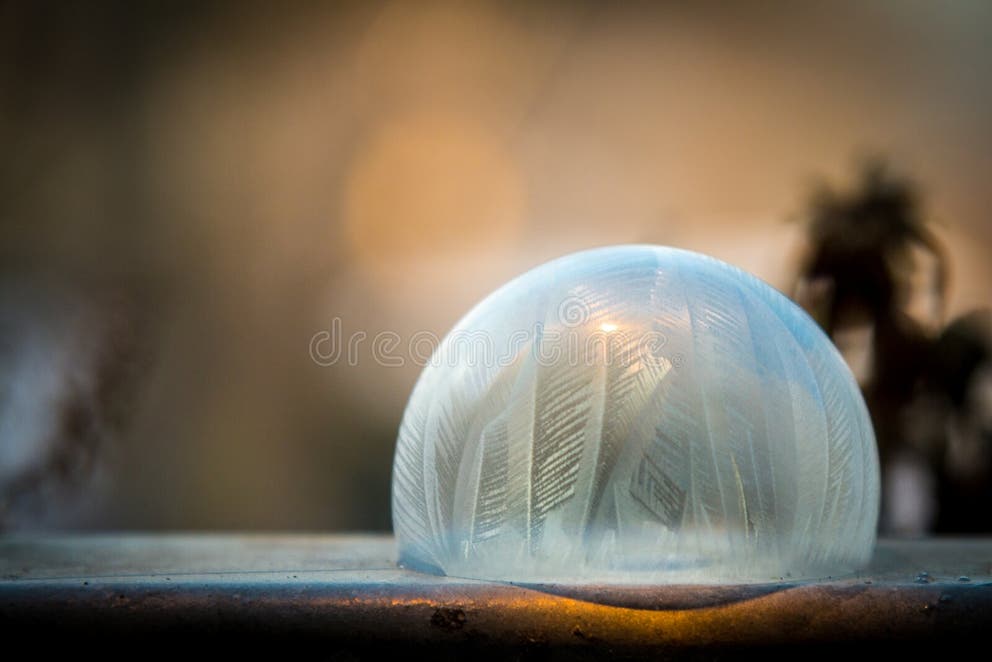 Frosty Bubble stock photo. Image of pattern, crystal - 91935856