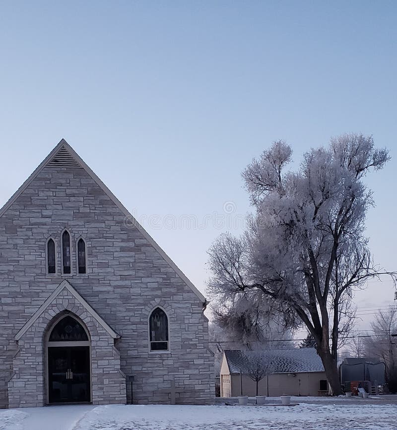Cold blessings stock photo. Image of front, tree, morning - 139925826