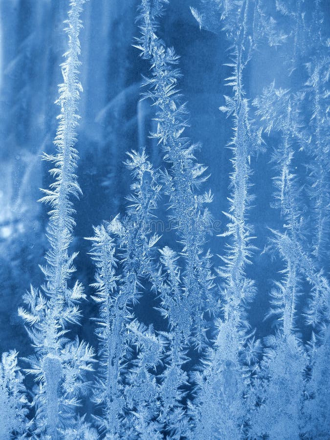 Winter Background with Natural White Frost and Ice Stock Photo - Image ...
