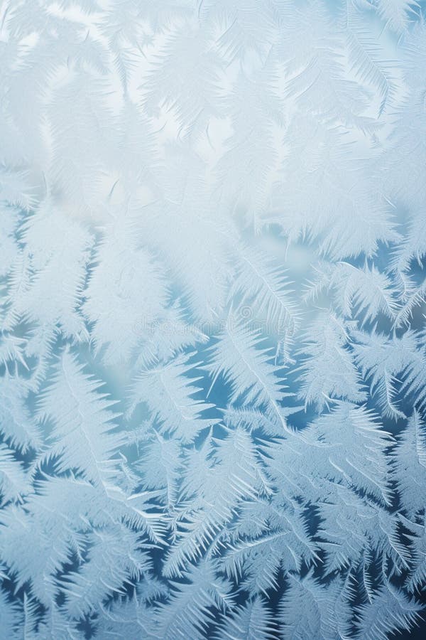 Frosty Natural Pattern on Winter Window Stock Photo - Image of rime ...