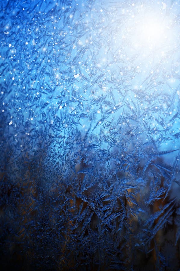 Frosty Natural Pattern at a Winter Stock Image - Image of nature, cool ...