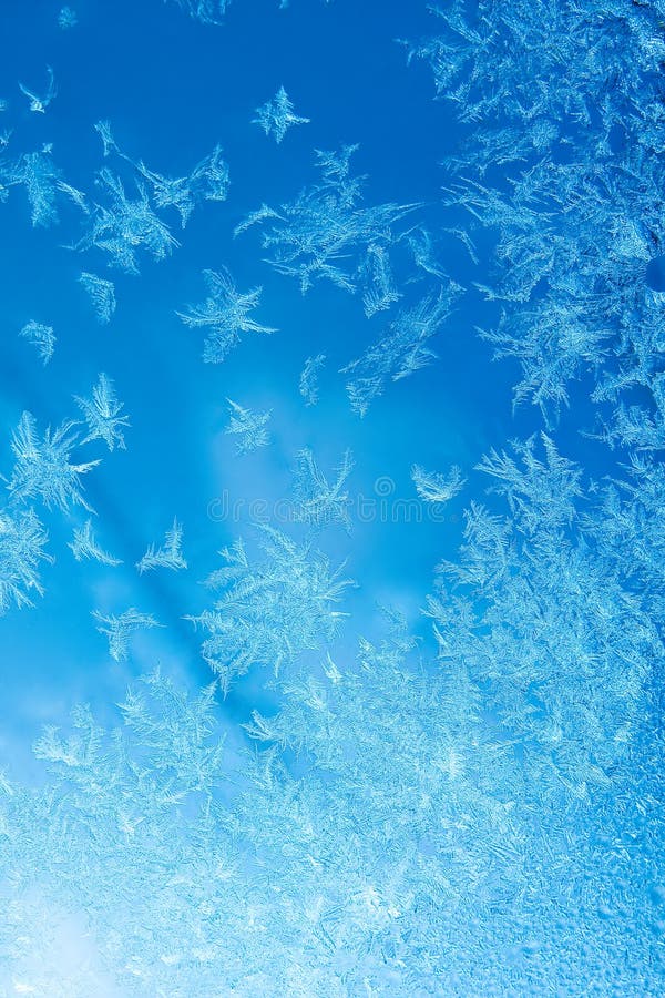 Frost Pattern on a Window Glass Stock Photo - Image of frostwork ...