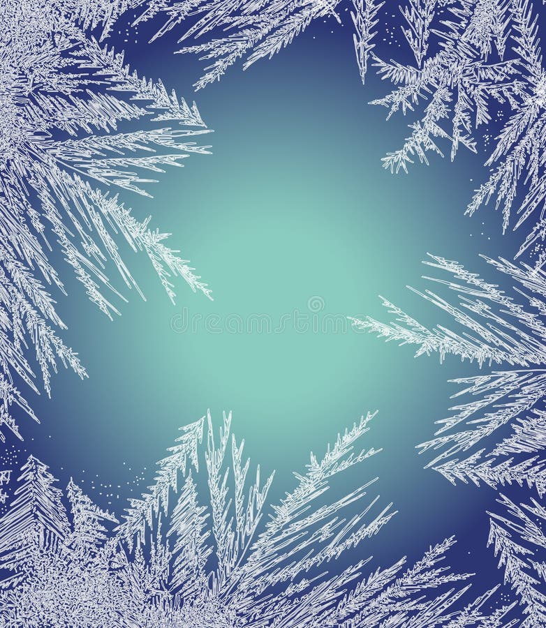 Moldura com Padrão Gelado ilustração do vetor. Ilustração de cartaz ...