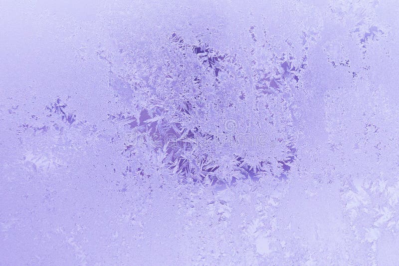Frosty Pattern on the Glass. the Figure is Made of Cold Air. Texture ...