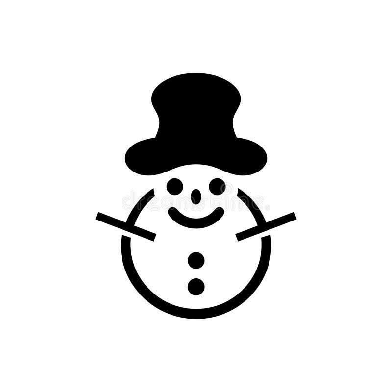 Frosty the Snowman Icon - Simple Vector Illustration Stock Vector ...