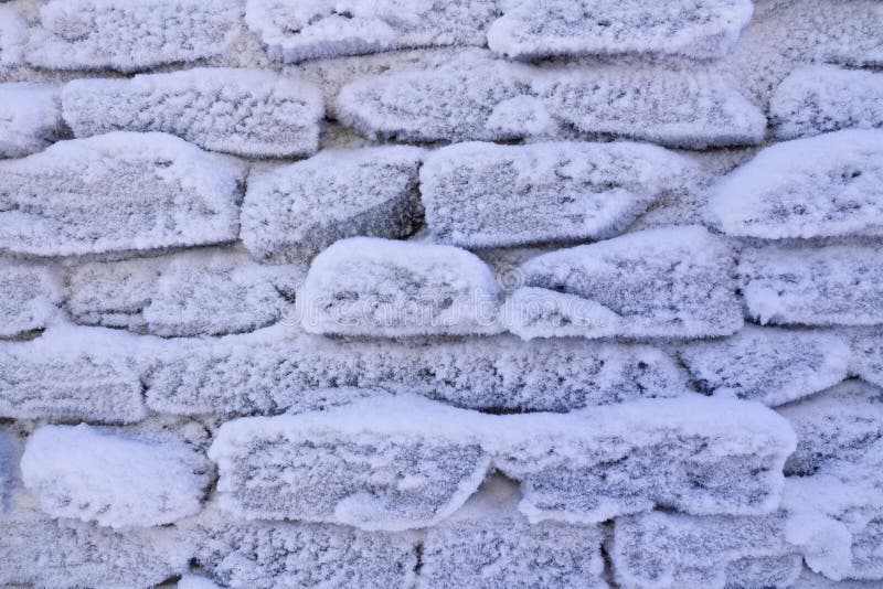 Frosty Stone Wall Background Stock Image - Image of pattern, frosty ...