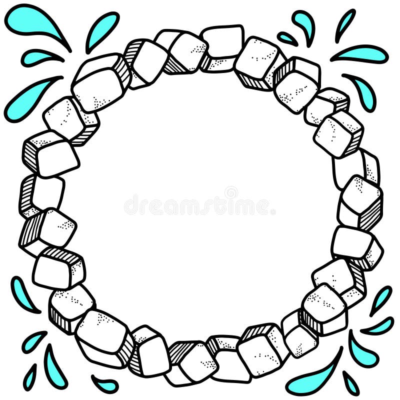 Ice Cubes Frame Stock Illustrations – 202 Ice Cubes Frame Stock ...