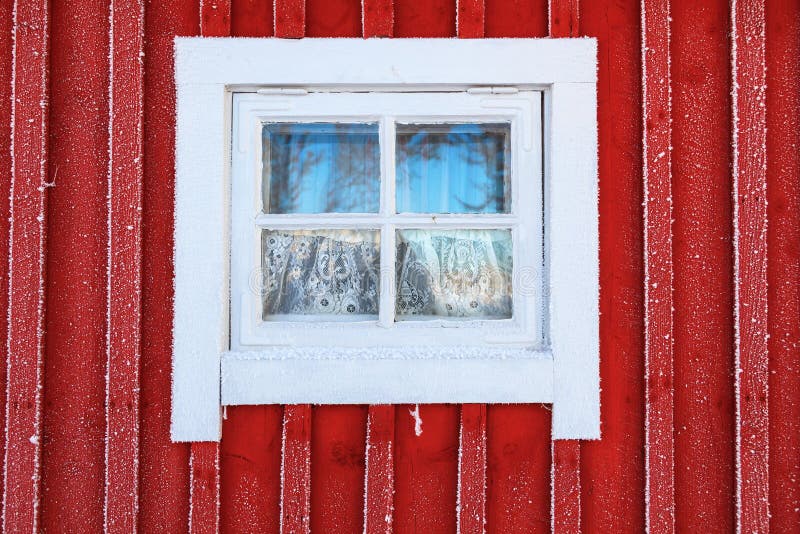 Frosty window stock image. Image of scandinavia, building - 1203523
