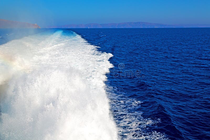 And Froth in Mediterranean Greece Stock Photo - Image of ocean, holiday ...