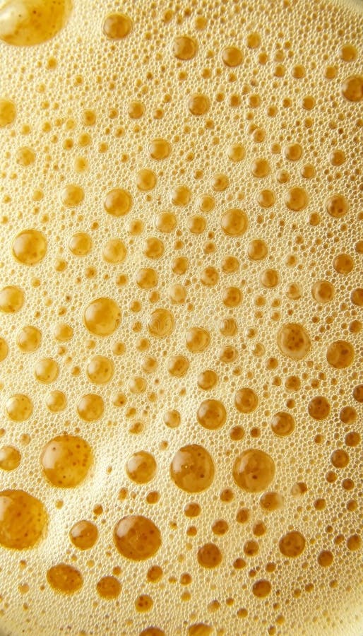 Frothy Beverages Top View, Abstract Aerial Composition with Textured ...