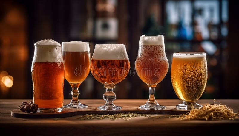 Frothy Drink in Pint Glass, Refreshing Celebration of Craft Beer ...