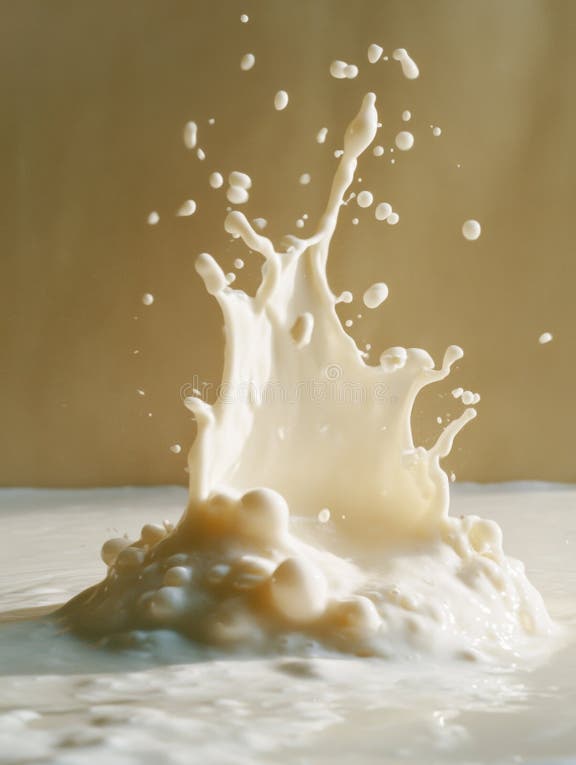 Frothy Milk Splash stock image. Image of bubbles, drink - 363322175