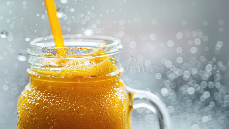 Frothy Orange Juice stock image. Image of potion, juice - 363892973