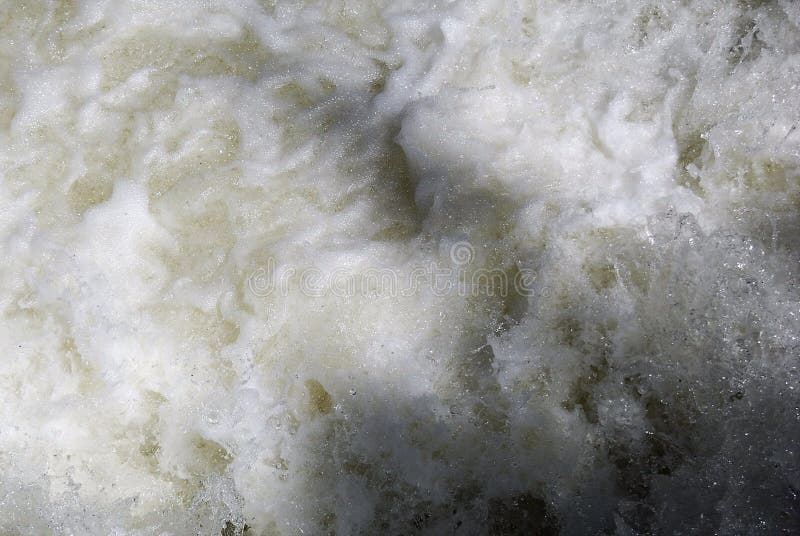 Frothy Water from the Ocean, Top View of the Ocean Stock Photo - Image ...
