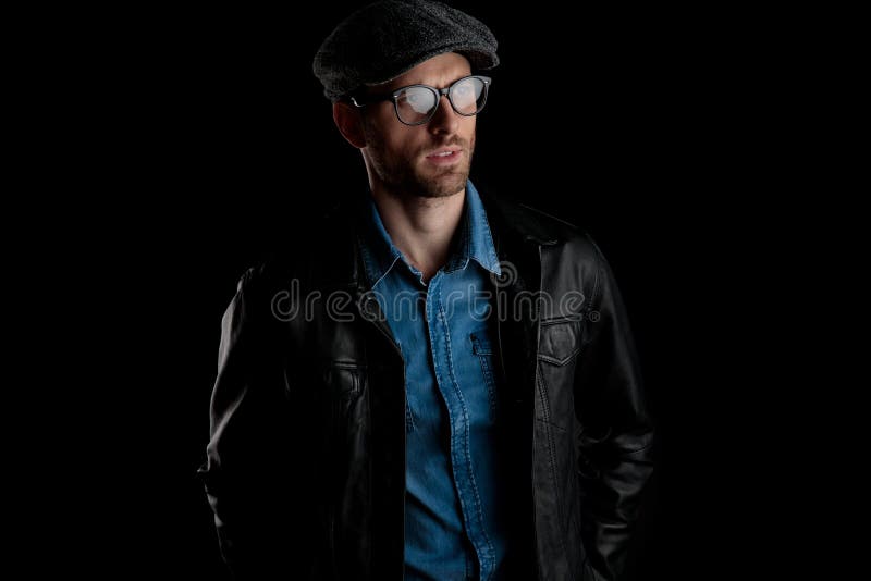 Frown Man With Eyeglasses Looking Angry Stock Photo - Image of fashion ...