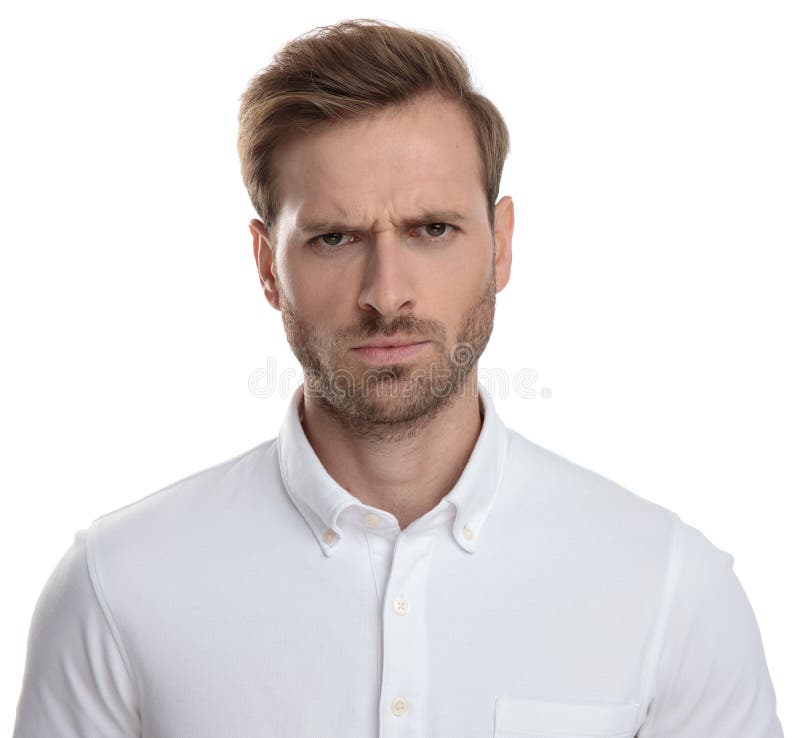 Frown Eyebrows Man Stock Photos - Free & Royalty-Free Stock Photos from ...