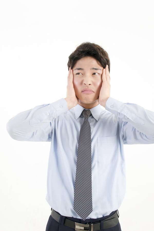 Frowning Asian Male Student Stock Image - Image of problem, malaysian ...