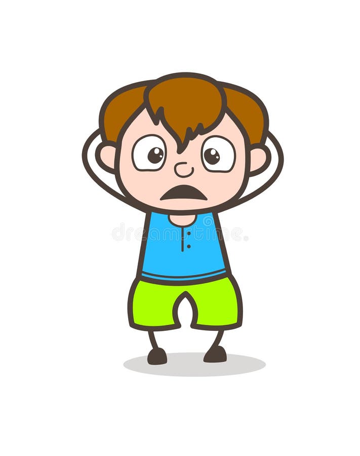 Scared Face Cartoon Expression Stock Illustrations – 5,747 Scared Face ...