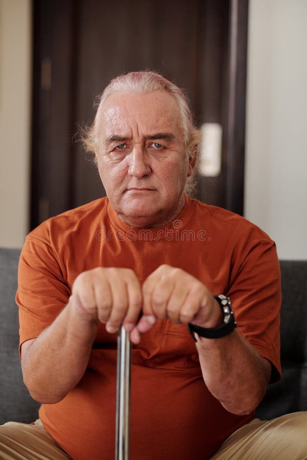 Frowning Senior Man stock photo. Image of cheerful, senior - 269811972