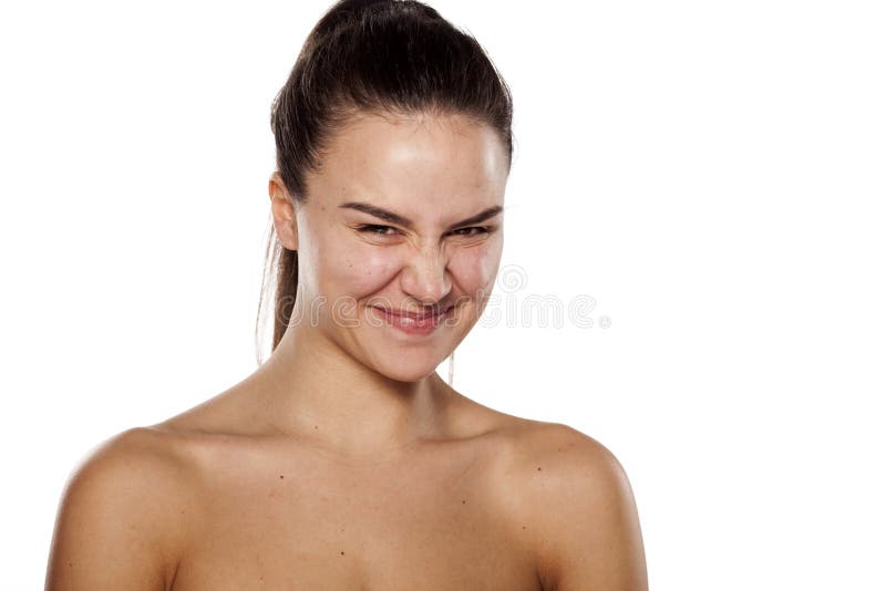 Frowning and smiling stock photo. Image of frowning, indecisive - 65246928