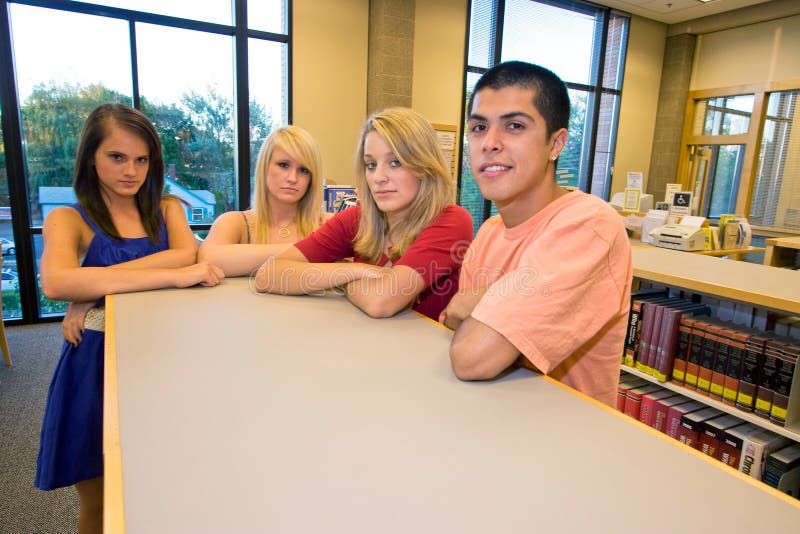 Frowning Students stock photo. Image of caucasian, high - 7428202
