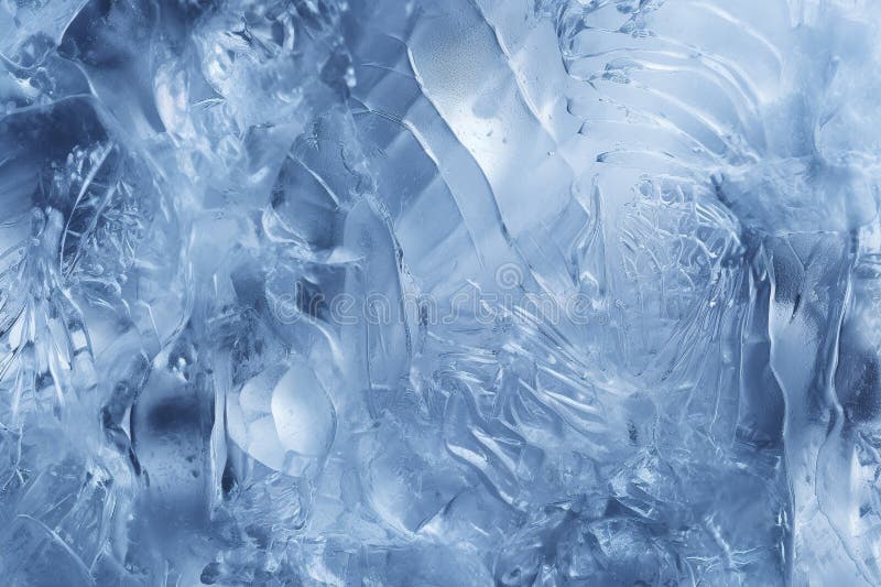 Frozen Abstract: a Glacial Blue Ice Texture Stock Illustration ...