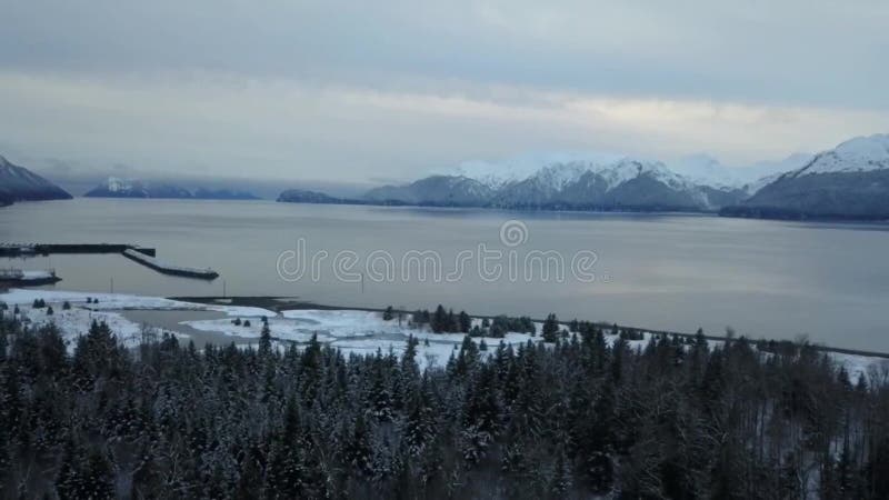 Frozen Alaska shipyard stock video. Video of fiords - 138606187