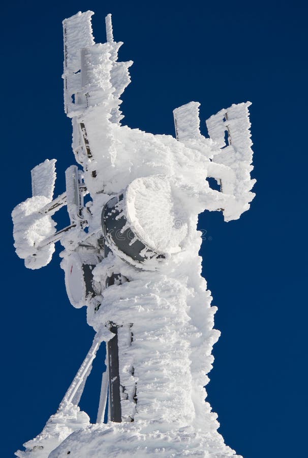 Frozen Antenna stock photo. Image of frozen, pattern - 18353462