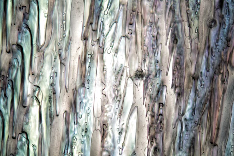 Frozen Apple Juice Under a Microscope. Stock Photo - Image of micro ...