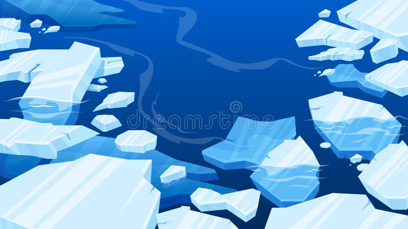 Frozen Arctic Ice Composition Stock Vector - Illustration of rock ...