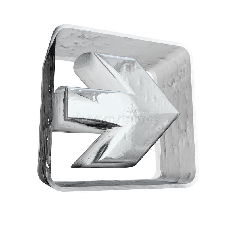 Frozen arrow stock illustration. Illustration of direct - 12049459