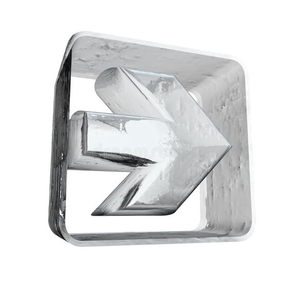 Frozen arrow stock illustration. Illustration of direct - 12049459