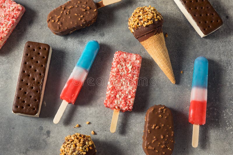 Frozen Assorted Ice Cream Bars Stock Photo - Image of lollipop ...