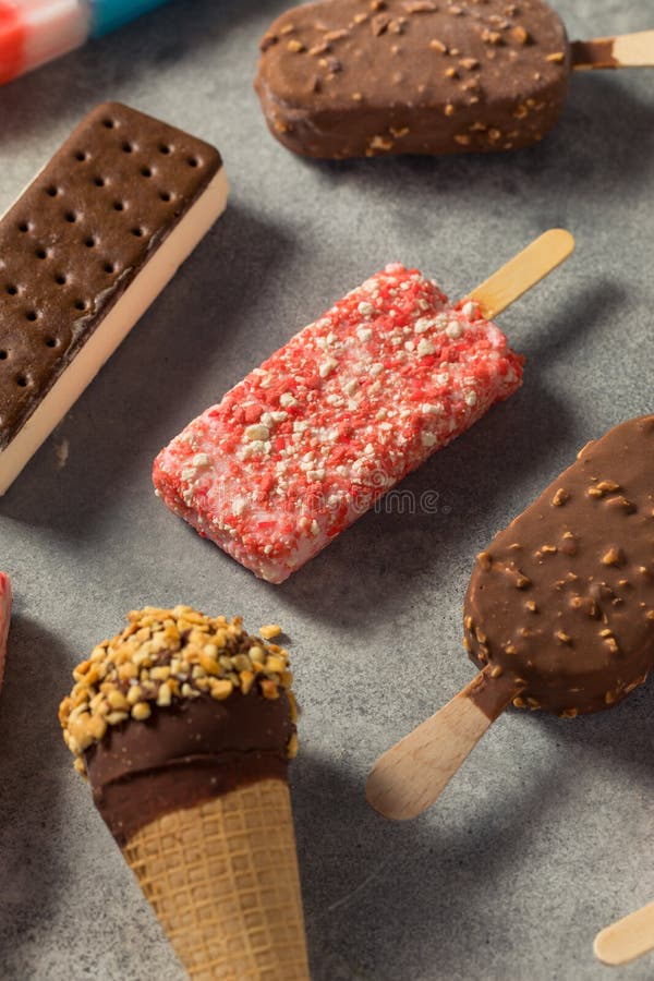 Frozen Assorted Ice Cream Bars Stock Image - Image of dairy, dessert ...