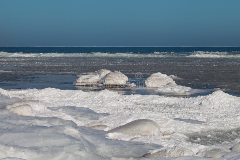 Frozen Baltic sea. stock photo. Image of wilderness, baltic - 29456178