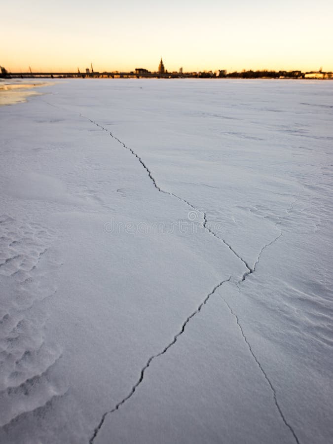 Frozen Beach in Cold Winters Day Stock Image - Image of nature, pink ...