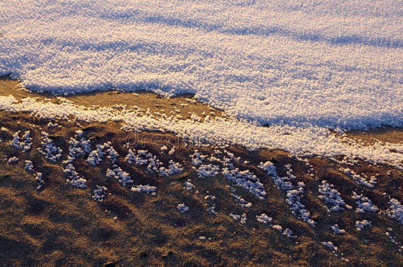 Frozen Beach stock image. Image of frozen, gold, sand - 36949529