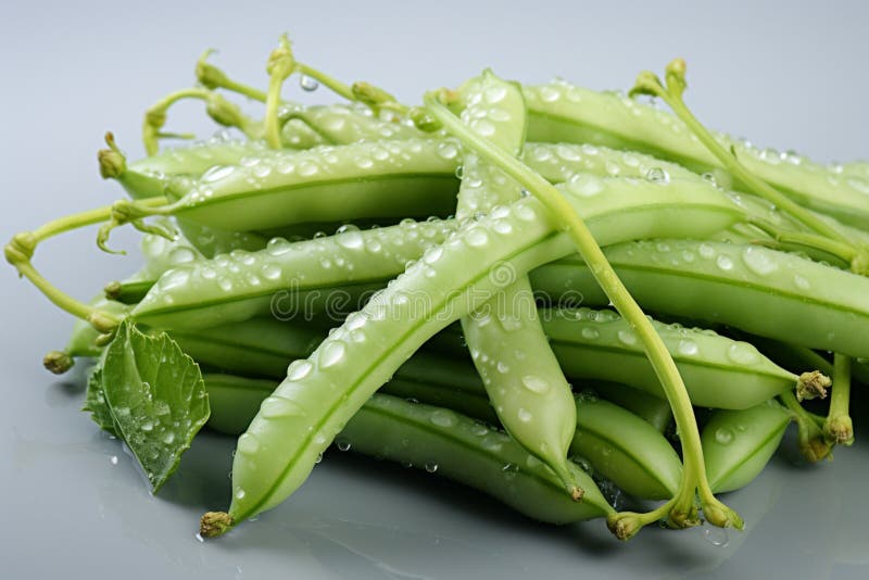 Frozen Bean on White Background Stock Illustration - Illustration of ...