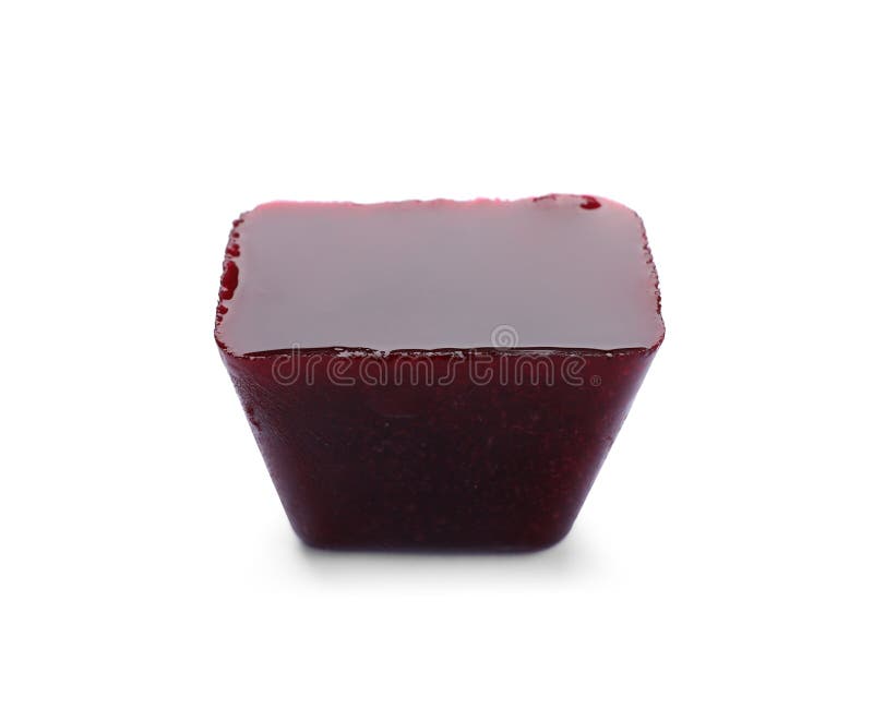 Frozen Beetroot Puree Cube Isolated on White Stock Photo - Image of ...