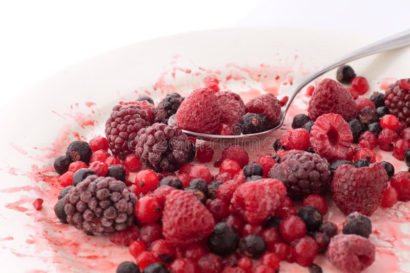 Frozen berries stock image. Image of texture, metal, sweet - 12502079