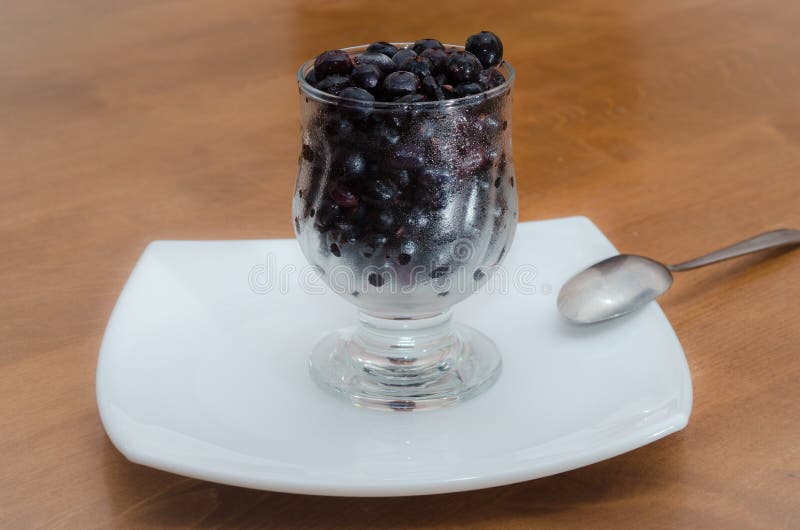 Frozen Black Currant in a Glass Stock Photo - Image of currant, glass ...