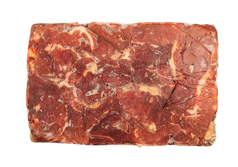 Frozen Block of Squid Tubes and Tentacles Stock Image - Image of plate ...