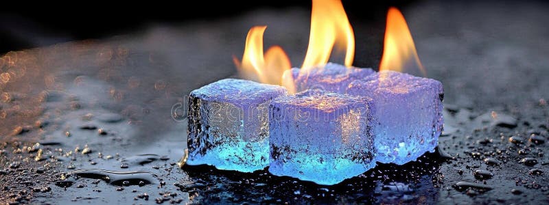 Frozen Blocks Banner: Simple Layout, Cool Theme, Sharp Edges, Icy Touch ...