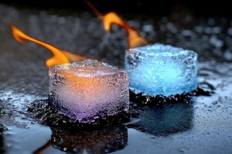 Frozen Blocks Banner: Simple Layout, Cool Theme, Sharp Edges, Icy Touch ...