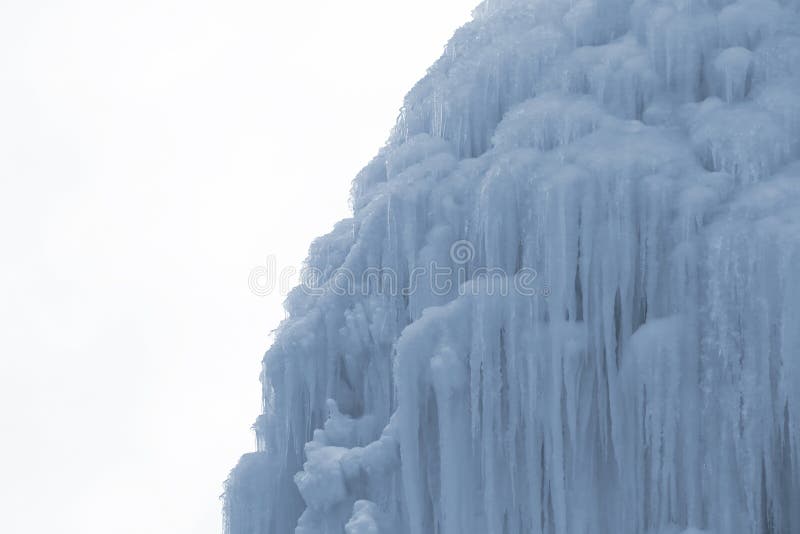 Frozen Blocks of Ice Icicles Stalactites Stock Photo - Image of wintry ...