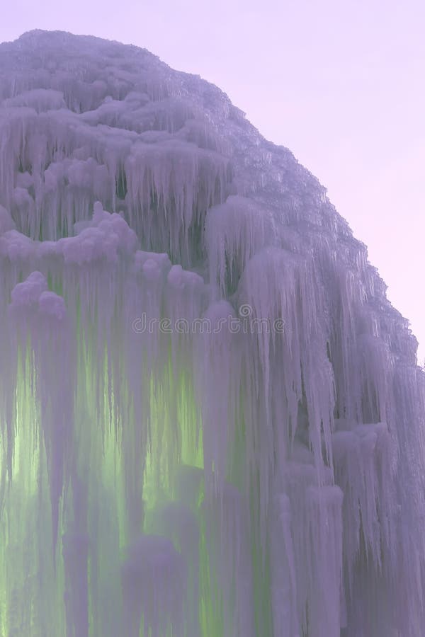 Frozen Blocks of Ice Icicles Stalactites Stock Photo - Image of wintry ...