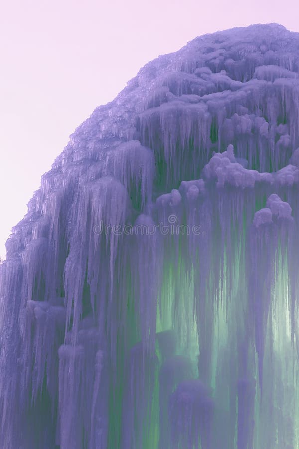 Frozen Blocks of Ice Icicles Stalactites Stock Photo - Image of wintry ...