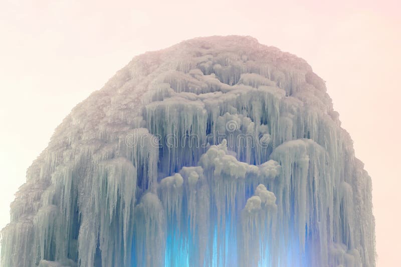 Frozen Blocks of Ice Icicles Stalactites Stock Photo - Image of wintry ...