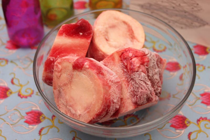 Frozen Bones stock image. Image of frozen, fresh, petfood - 106958627